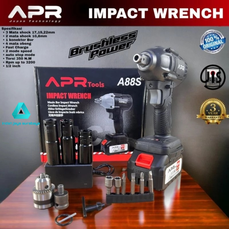 Jual Promo impact wrench 48s APR JAPAN tech mesin pembuka baut ban ...