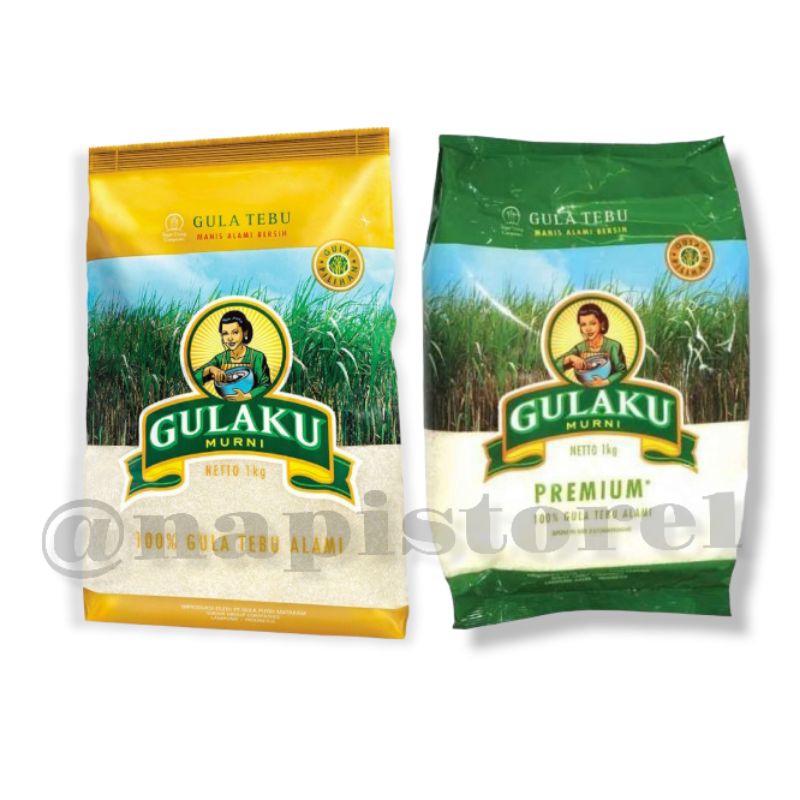 Jual Gulaku Gula Pasir Tebu Kuning / Putih 1kg | Shopee Indonesia