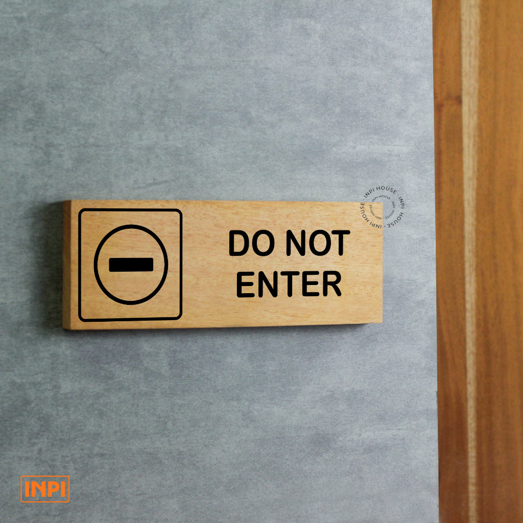 Jual sign system do not enter - wall sign - do not enter - papan tanda ...