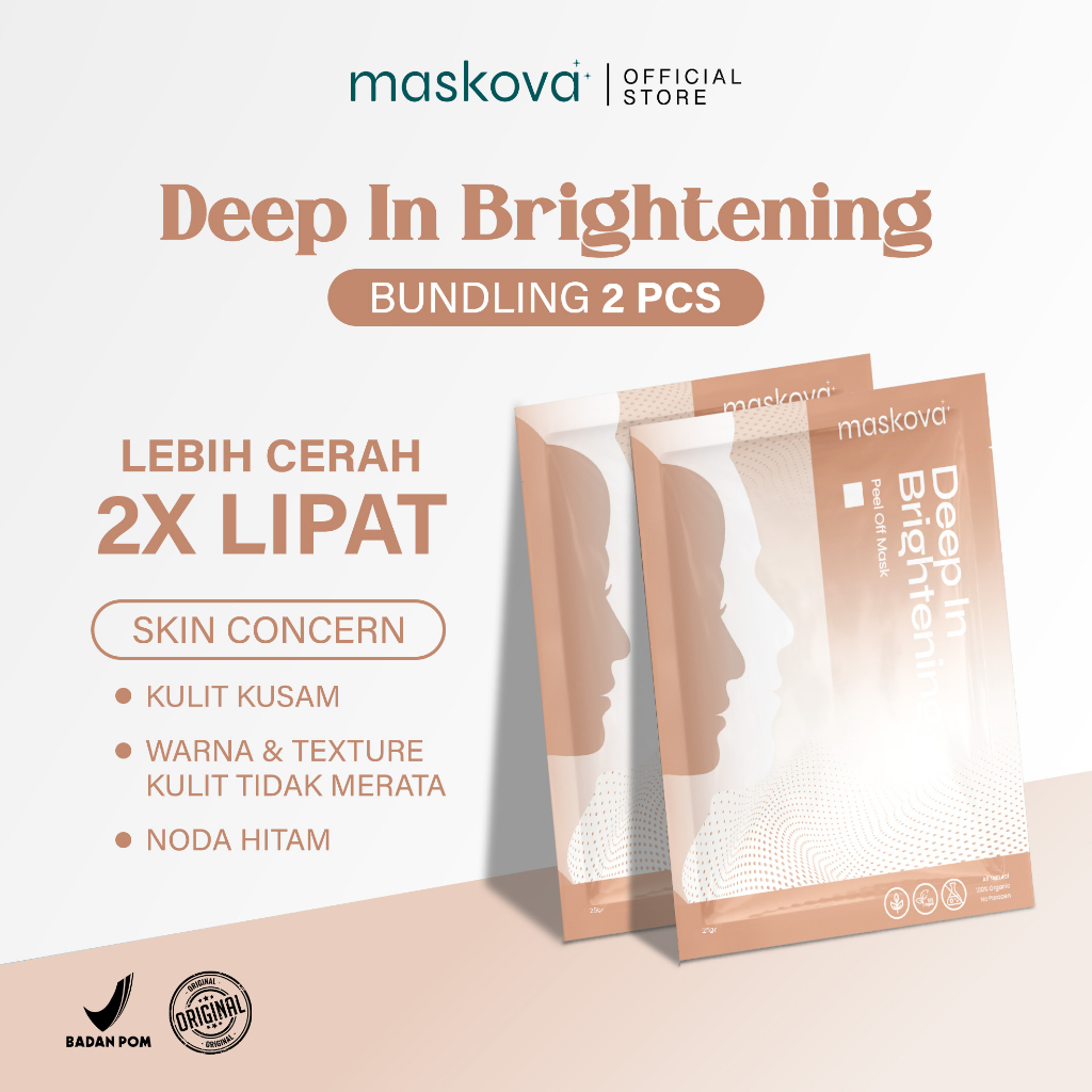 Jual 2 Pcs Masker Anti Penuaan dan Pencerah Wajah 3x Lebih Efektif Atasi Flek Hitam By MASKOVA ...