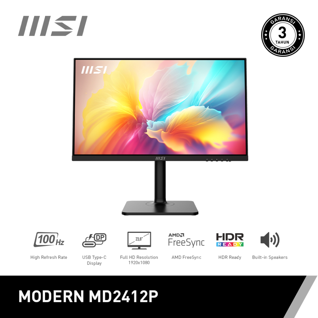 Jual MSI Monitor LED IPS Modern MD2412P 24”Inc | Shopee Indonesia