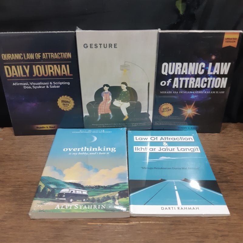 Jual paket 5 buku motivasi quranic law of attraction gesture ...