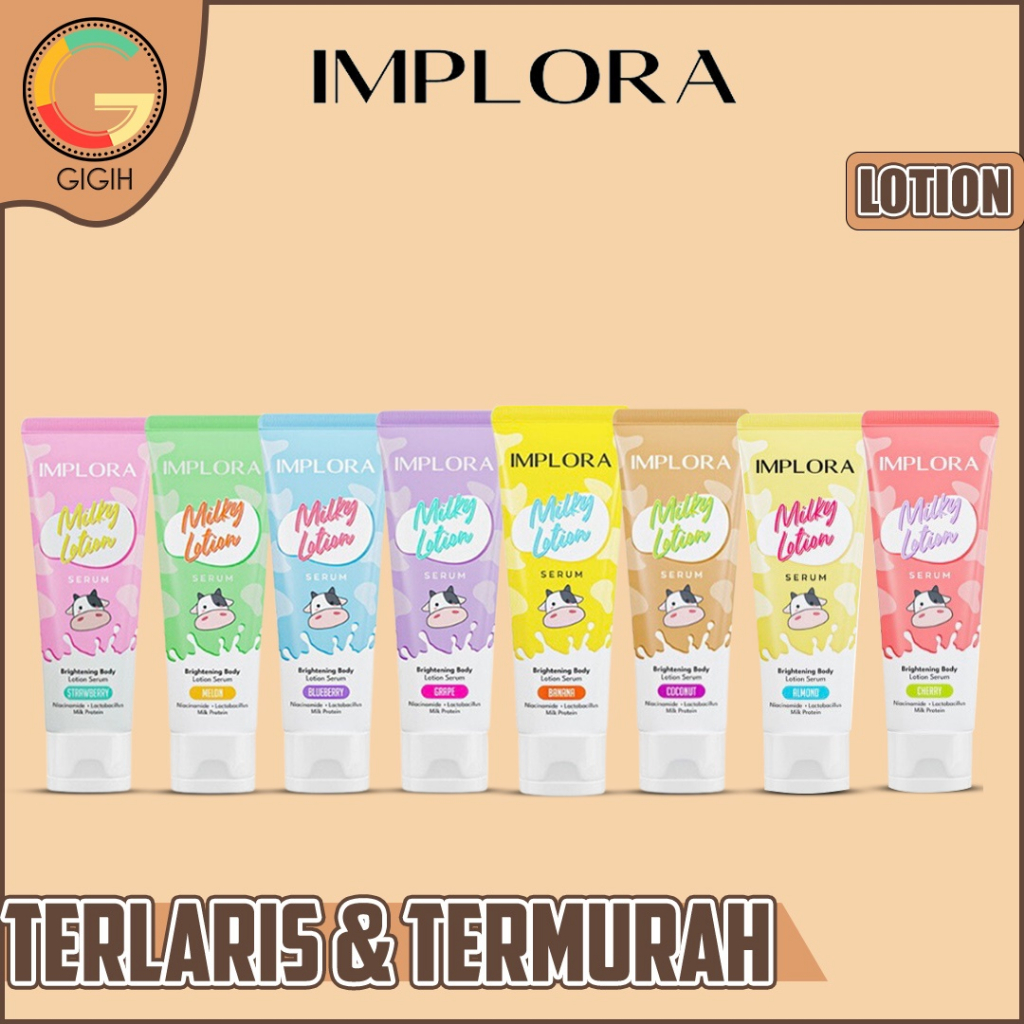 Jual IMPLORA MILKY LOTION BODY SERUM REJUVENATE TUBE ( BANANA ...