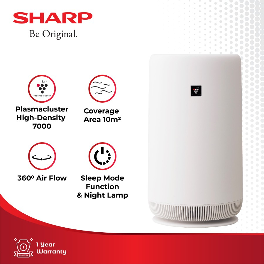 Jual SHARP AIR PURIFIER 10 M² ANTI BAKTERI VIRUS CORONA FU-NC01-W ...