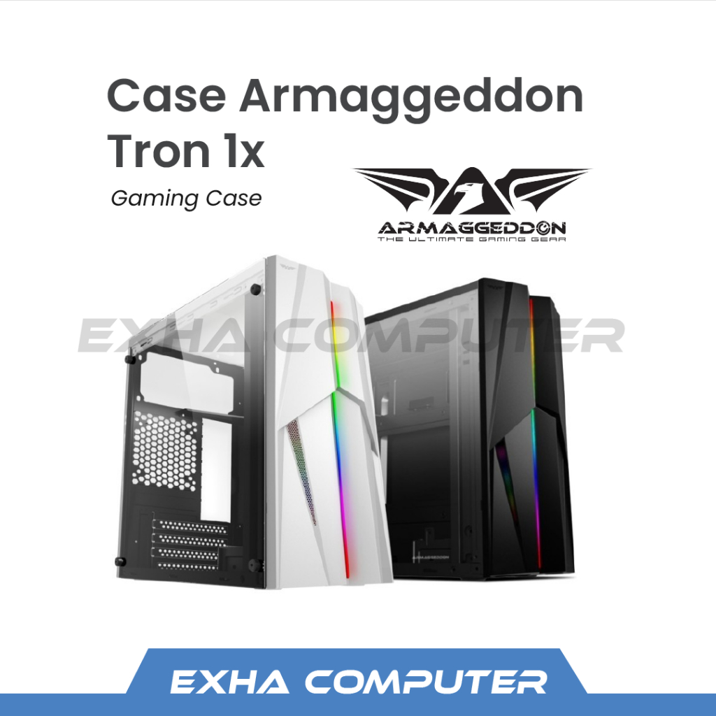 Jual Casing Armaggeddon TRON 1X m-ATX RGB Front Panel - Case TRON 1X ...