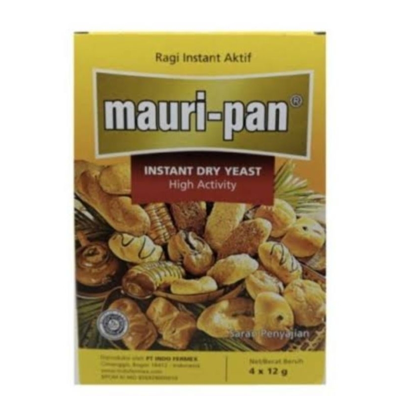 Jual Ragi Mauripan Instan 12gram/ Ragi Bahan Kue /Ragi Roti/ Instant ...