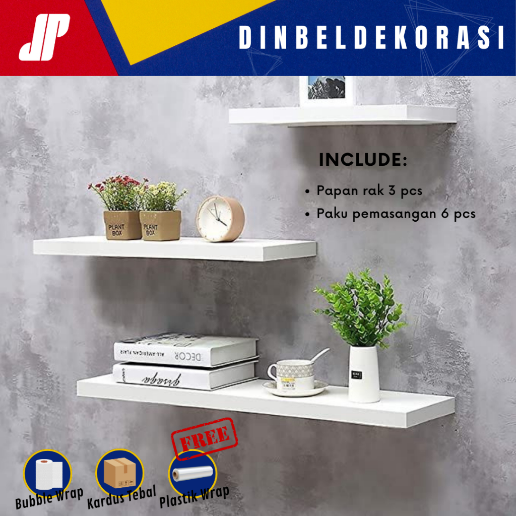 Jual Rak Dinding Melayang/Ambalan Dinding/Ambalan Melayang | Shopee ...