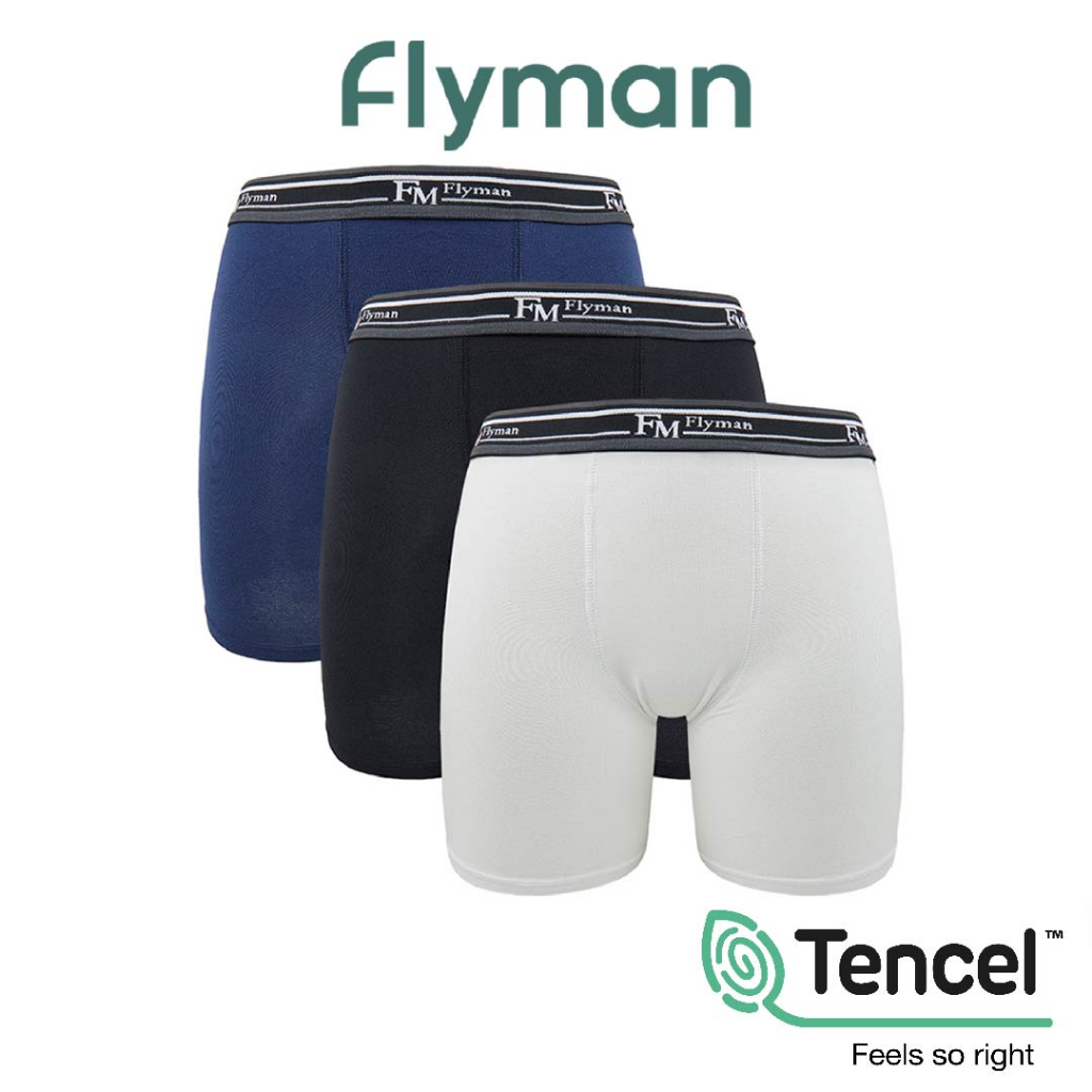 Jual Flyman Celana Dalam Boxer Pria Panjang 3 PCS FM 3225 | Shopee ...