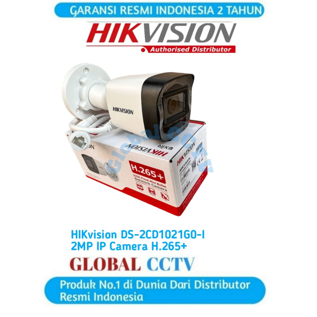 Jual Hikvision ds-2cd1021g0-i ip camera poe 2mp full hd h.265+ original | Shopee Indonesia