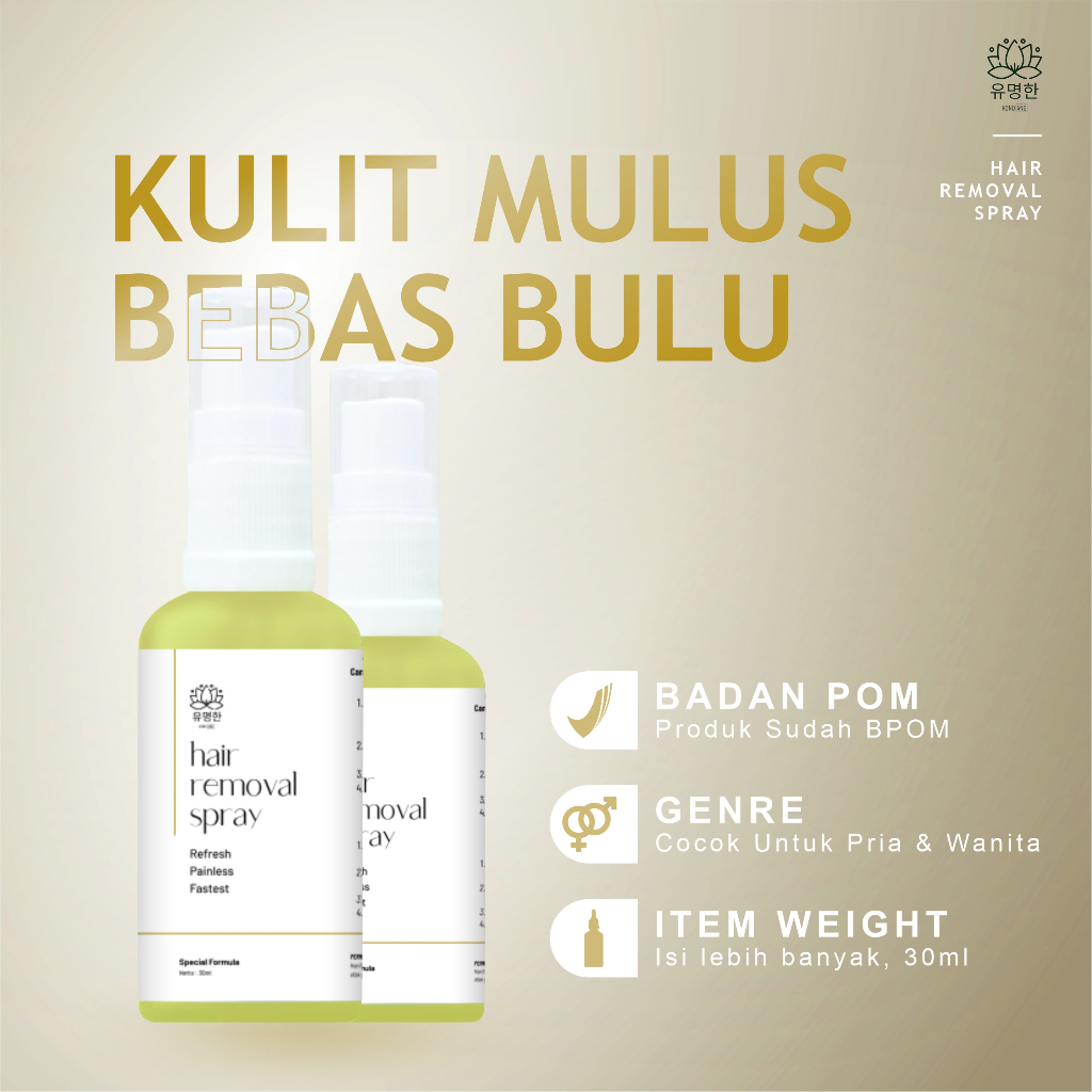 Jual Kondang Hair Removal Spray Waxing Perontok Bulu Permanen BPOM ...