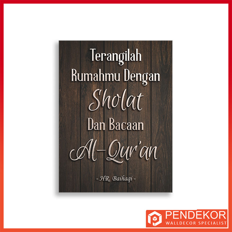 Jual Hiasan Dinding Islami Poster Kayu Quotes Pajangan Dinding Motivasi ...