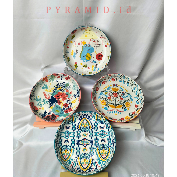 Jual PYRAMID | PIRING DALAM 8 INCH I PIRING KARAKTER I PIRING BATIK I ...