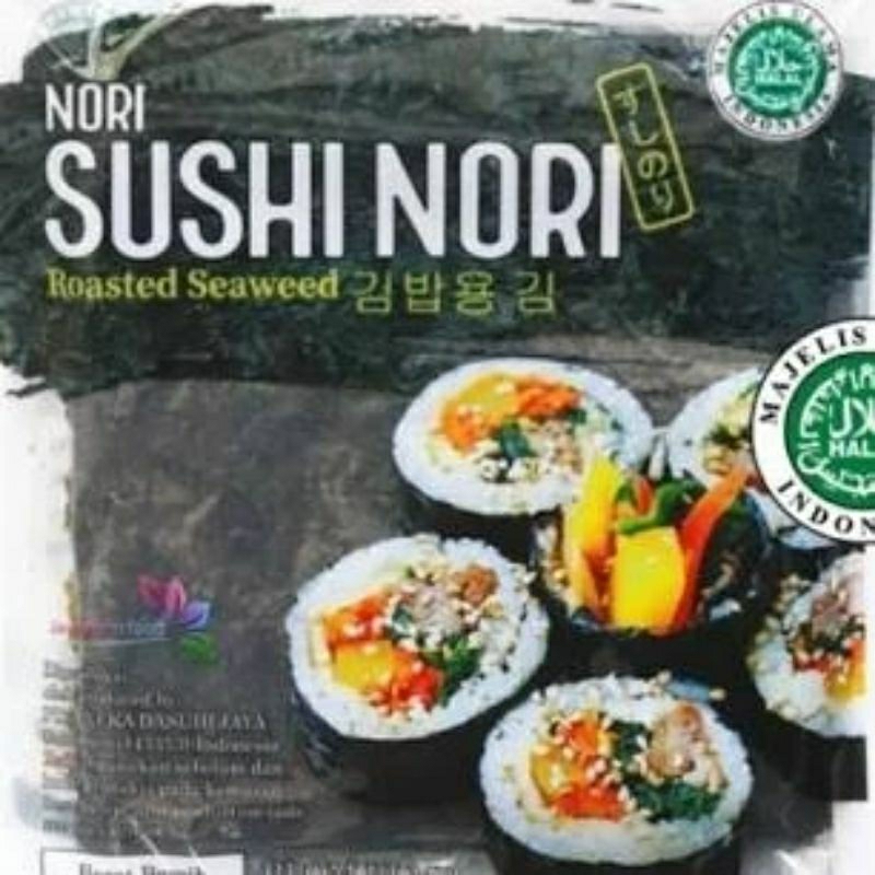Jual Sushi Nori Sheet Gold 10 Lembar / Roasted Seaweed Halal | Shopee ...
