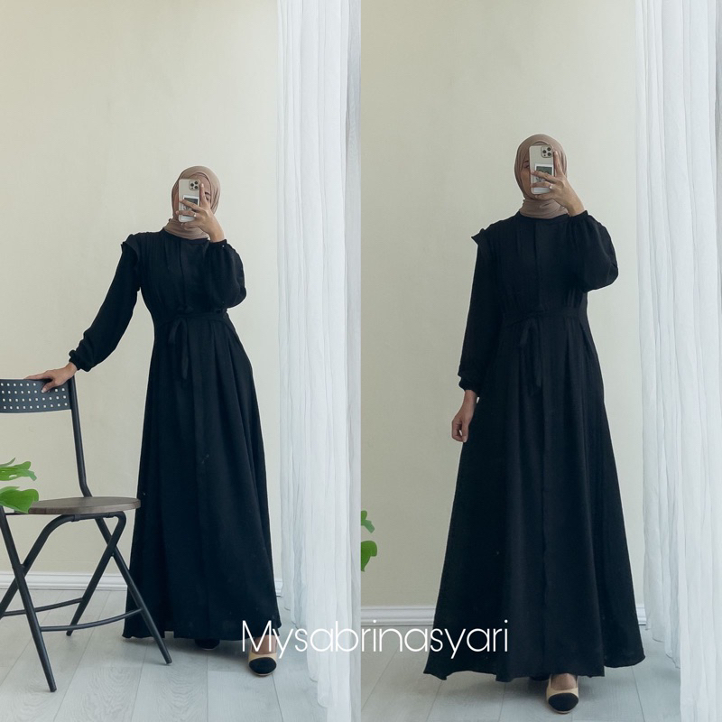 Jual Gamis Crinkle Premium / HAURA Dress SABRINA SYARI - Gamis Cringkel ...