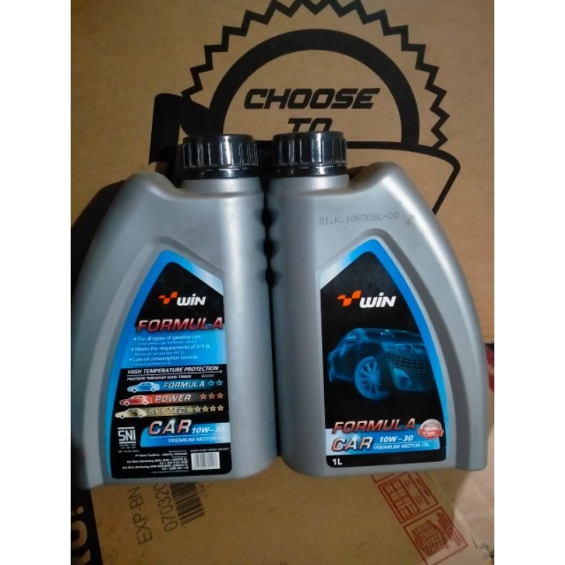 Jual Oli Win Formula Car SAE 10W-30 API SL - 1 Liter | Shopee Indonesia