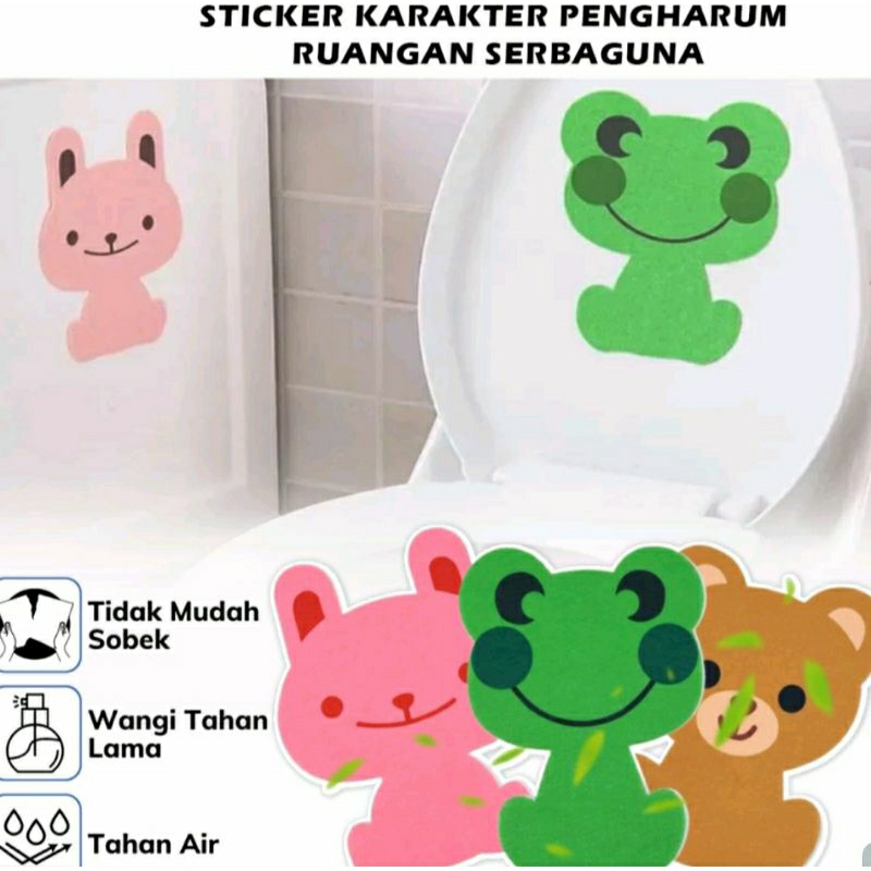Jual *SA** STICKER PENGHARUM TOILET / TEMPELAN KARAKTER PEWANGI RUANGAN ...
