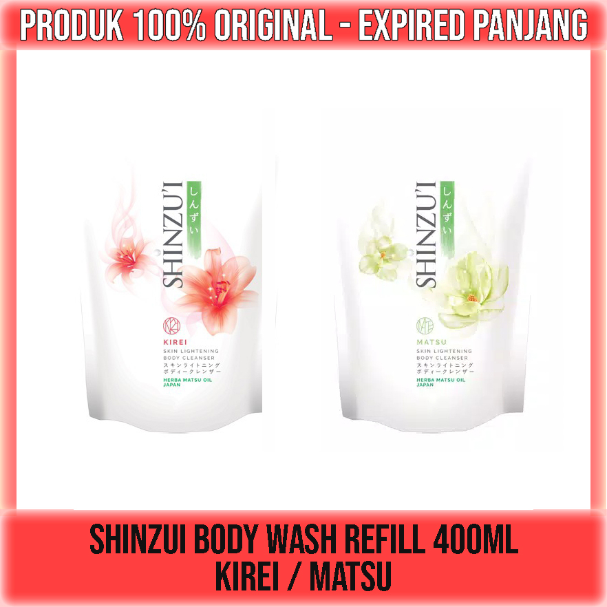 Jual SHINZUI Skin Lightening Body Cleanser 400ml Refill Sabun Mandi ...