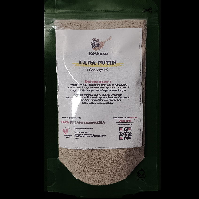 Jual Lada Putih Bubuk 50 Gram Merica Lada Murni Serbuk Putih White ...