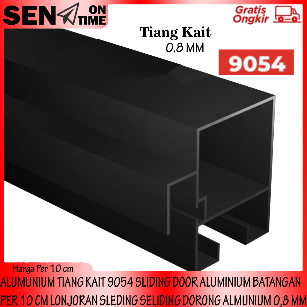 Jual TIANG KAIT 9054 ALUMUNIUM SLIDING DOOR ALUMINIUM BATANGAN PER 10 ...
