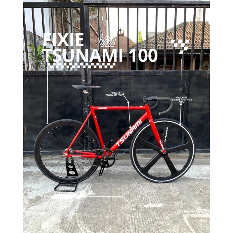 Jual Paket Sepeda Fixie Tsunami SNM100 Fullbike Edisi HT2 | Shopee ...