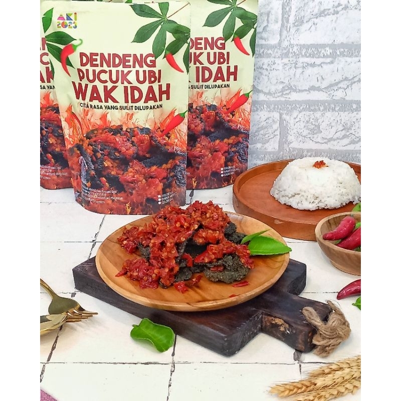 Jual [TERLARIS]Dendeng Pucuk Ubi Balado dendeng daun singkong Kemasan ...