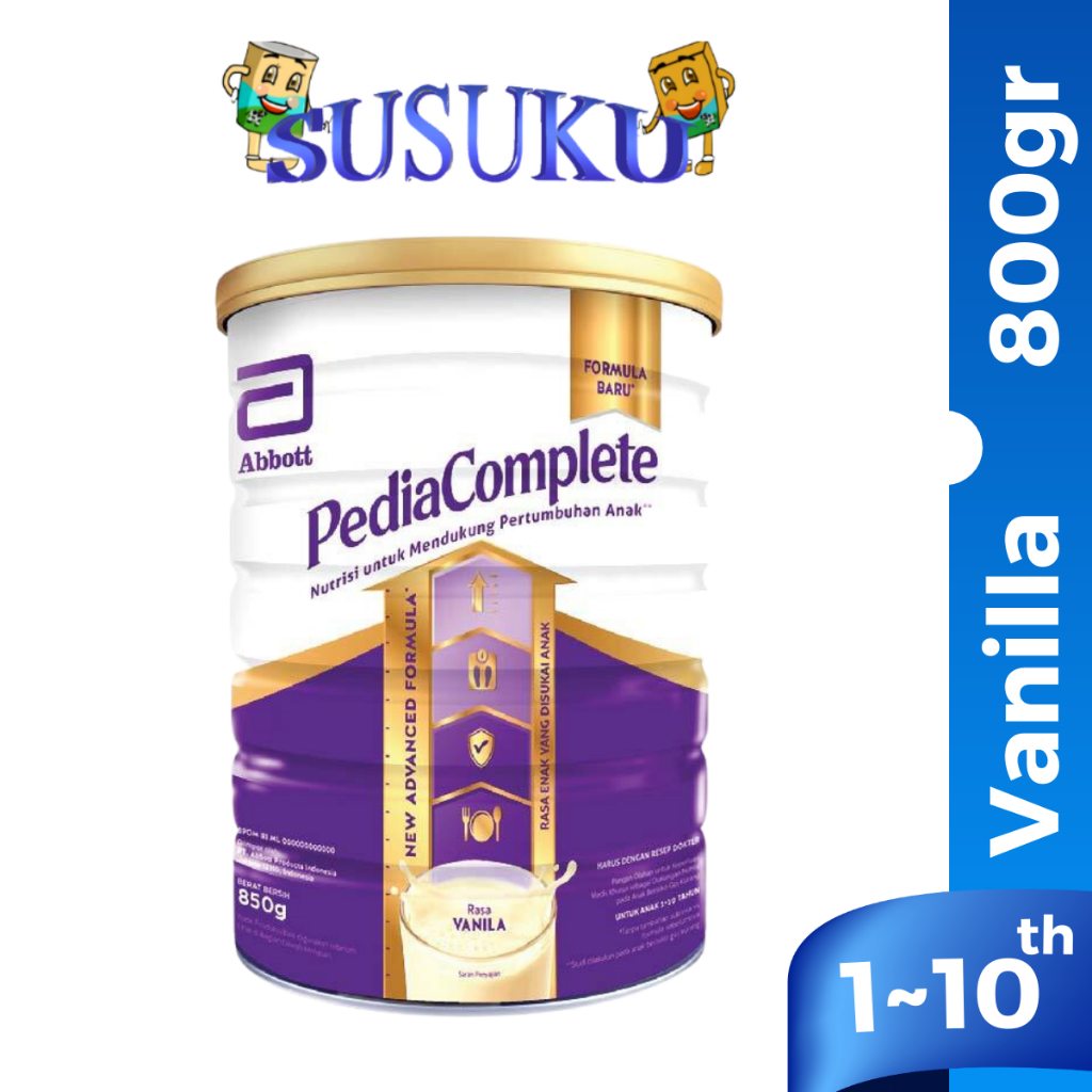 Jual Pedia Complete (1-10 Tahun) 850gr Vanila - Susu Anak | Shopee Indonesia