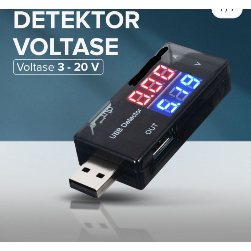 Jual alat tester USB detector voltmeter ammeter voltage tes lcd digital ...