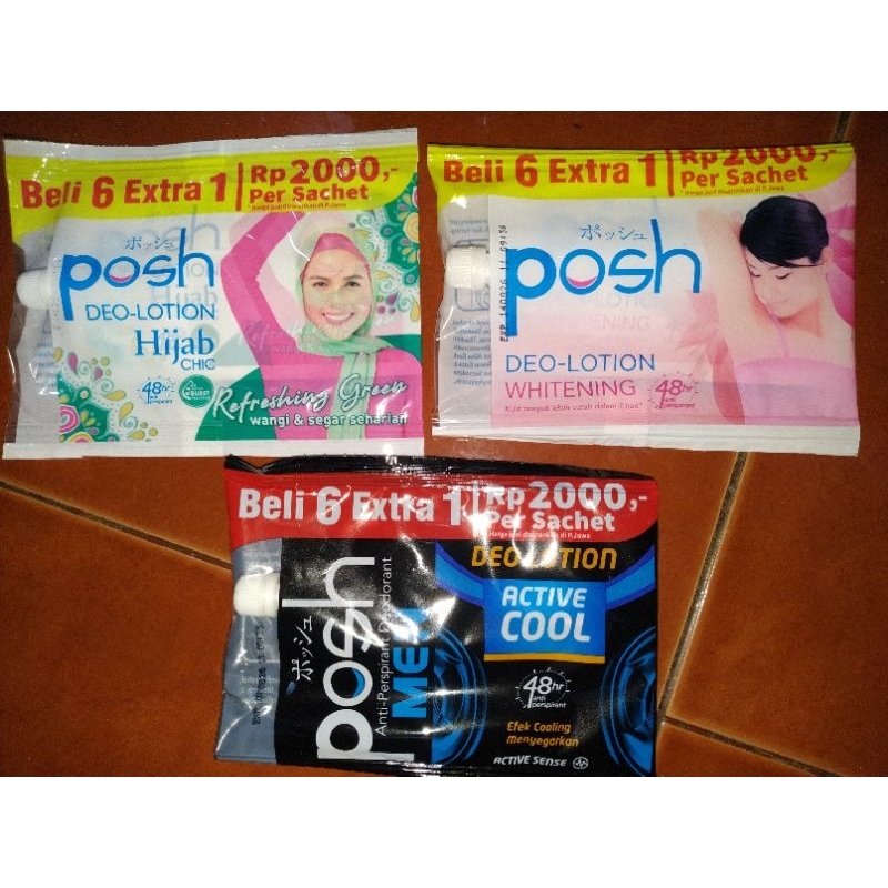 Jual Posh Deodorant sachet (harga persachet). TIDAK ADA GRATISAN ...