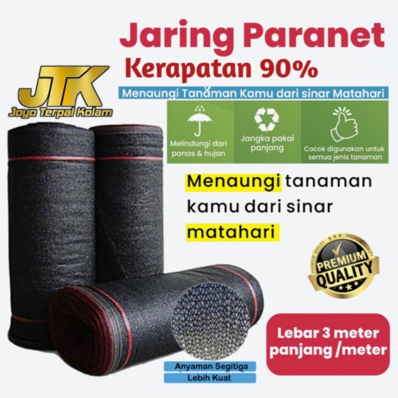 Jual PARANET 90% 1 Roll Paranet 100 Meter x 3 Meter Tebal Kuat Tahan ...
