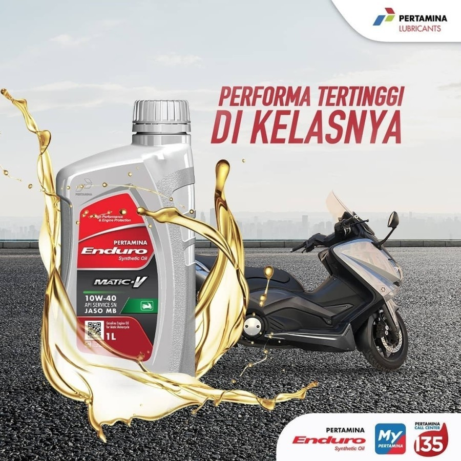 Jual Oli Pertamina Enduro Matic V 10w-40 API SN Isi 1L | Shopee Indonesia