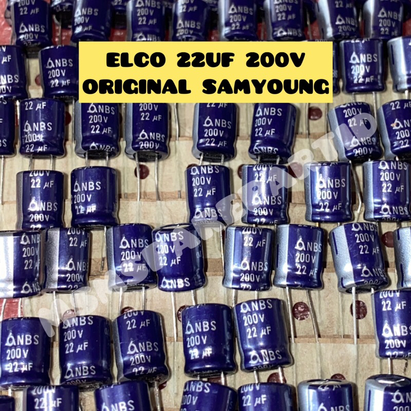Jual ELCO 22UF 200V ORIGINAL SAMYOUNG | Shopee Indonesia