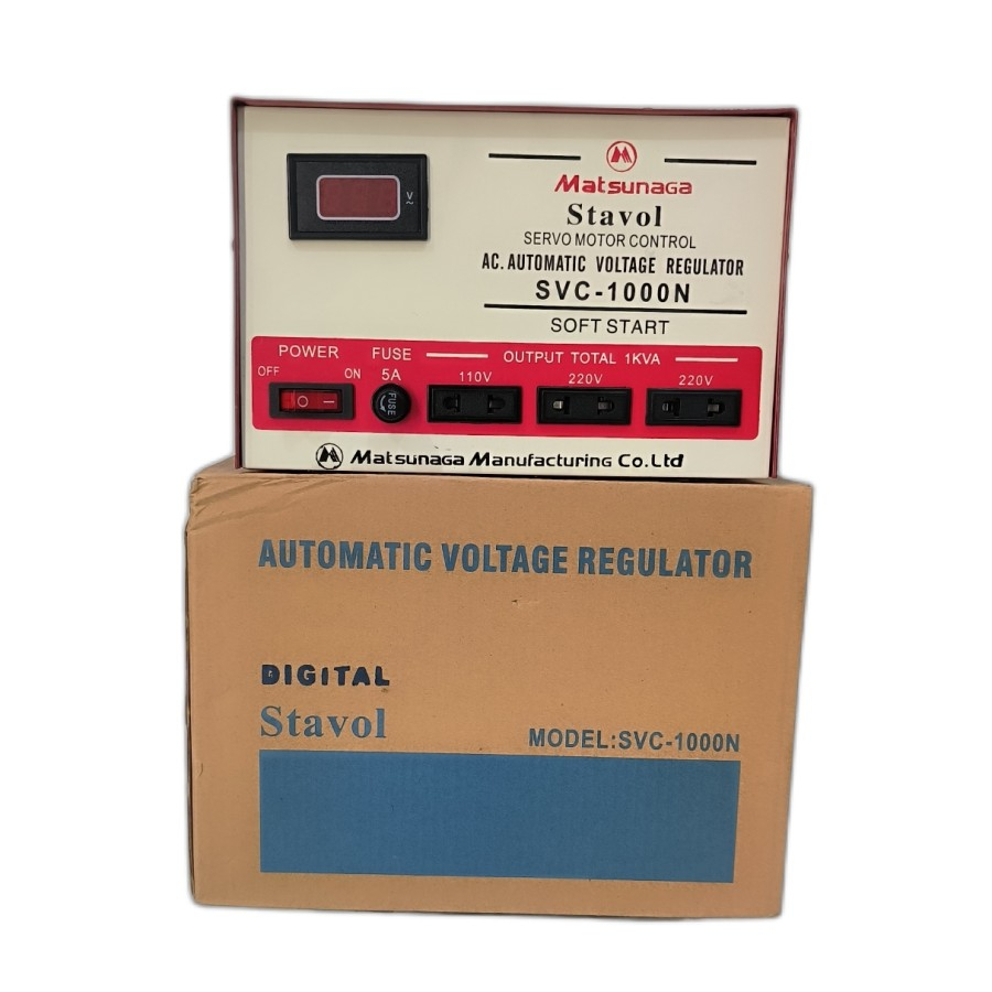 Jual Stavolt SVC 1000W Matsunaga / Stabilizer SVC 1000VA MTS / 1000 Watt | Shopee Indonesia