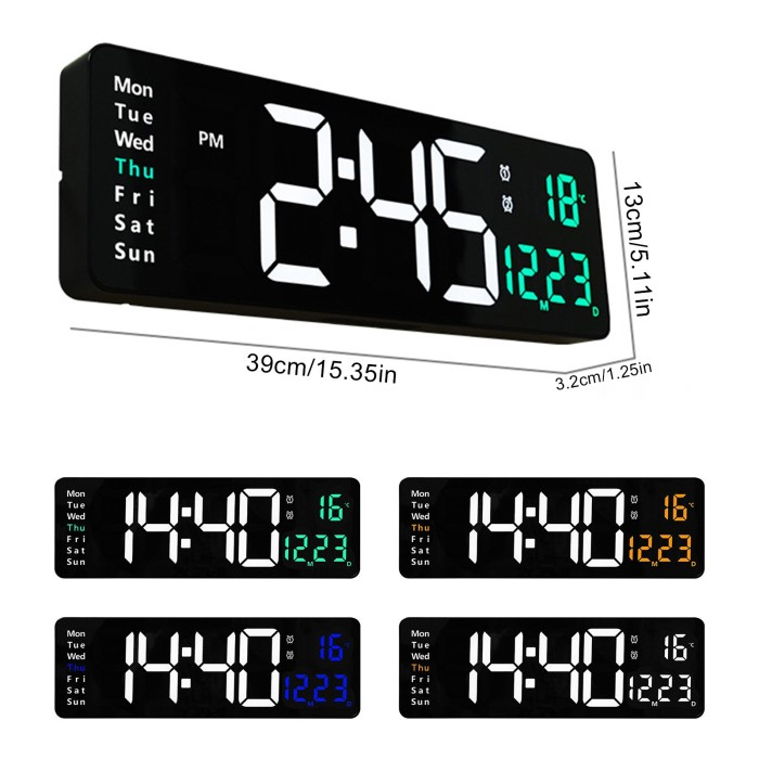 Jual Jam Dinding JD-6629 Jam Dinding Digital Smart Alarm LED Digital ...