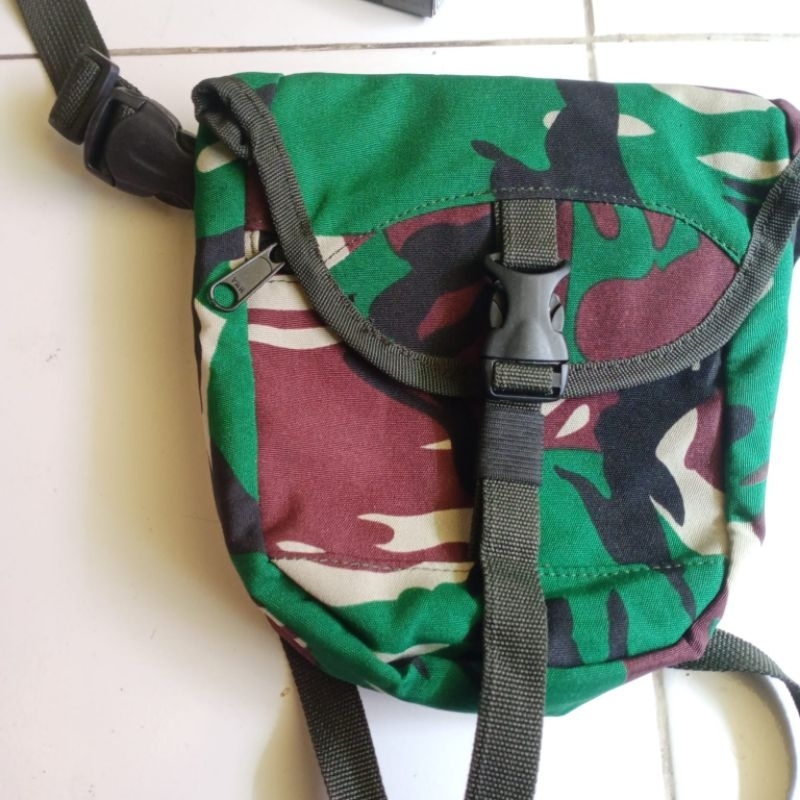 Jual Tas Slempang Loreng Original Jatah TNI Tas Samping Doreng Asli ...