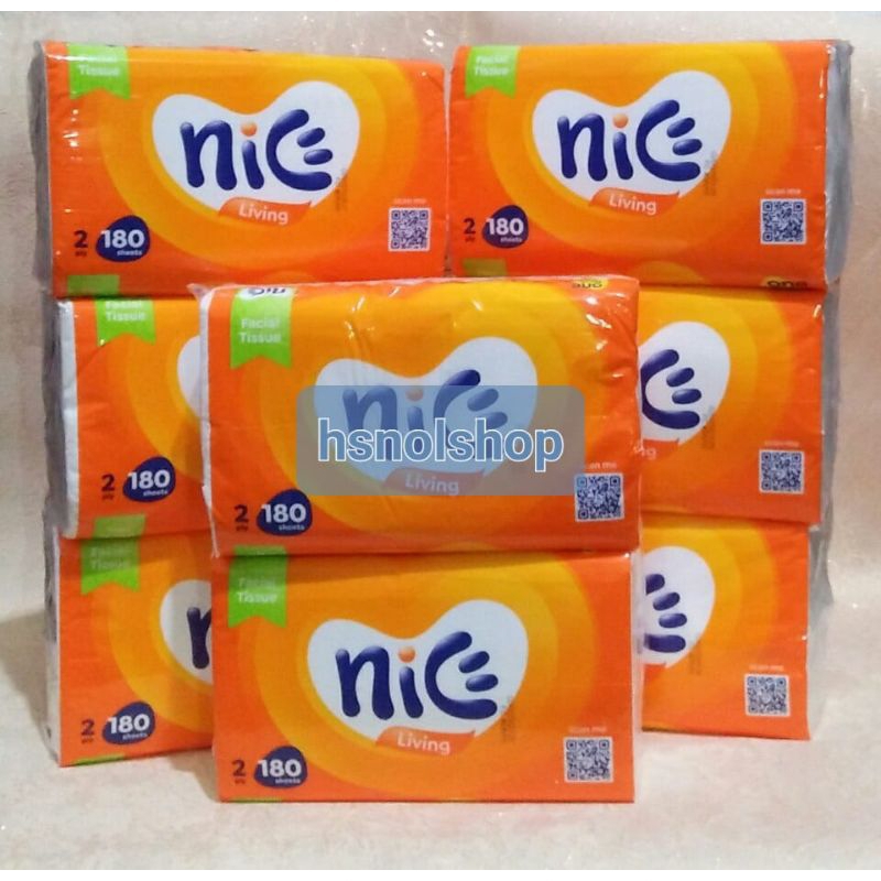 Jual Tissue Nice 180 sheets isi 8 pack / Tissue Facial Nice 180 sheets ...