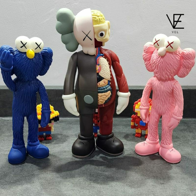 Jual Kaws companion , sesame street original fake miniatur patung ...