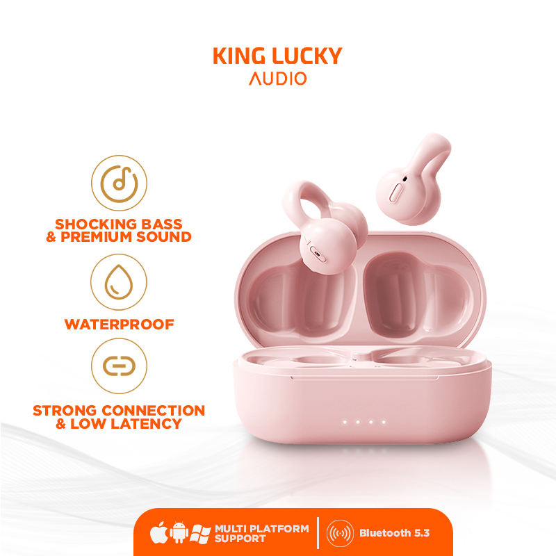 Jual KINGLUCKY i20 TWS Open Ear Clip Bluetooth Bone Conduction ...
