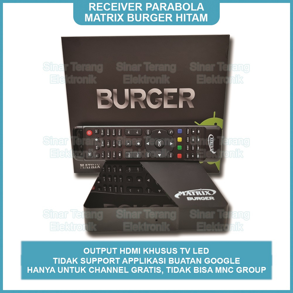 Jual Receiver Parabola Matrix Burger HD | Shopee Indonesia