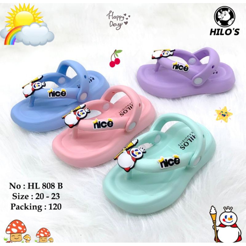 Jual 808 Sandal Anak Bayi Tali Belakang Motif Mixue Ice Cream Viral ...