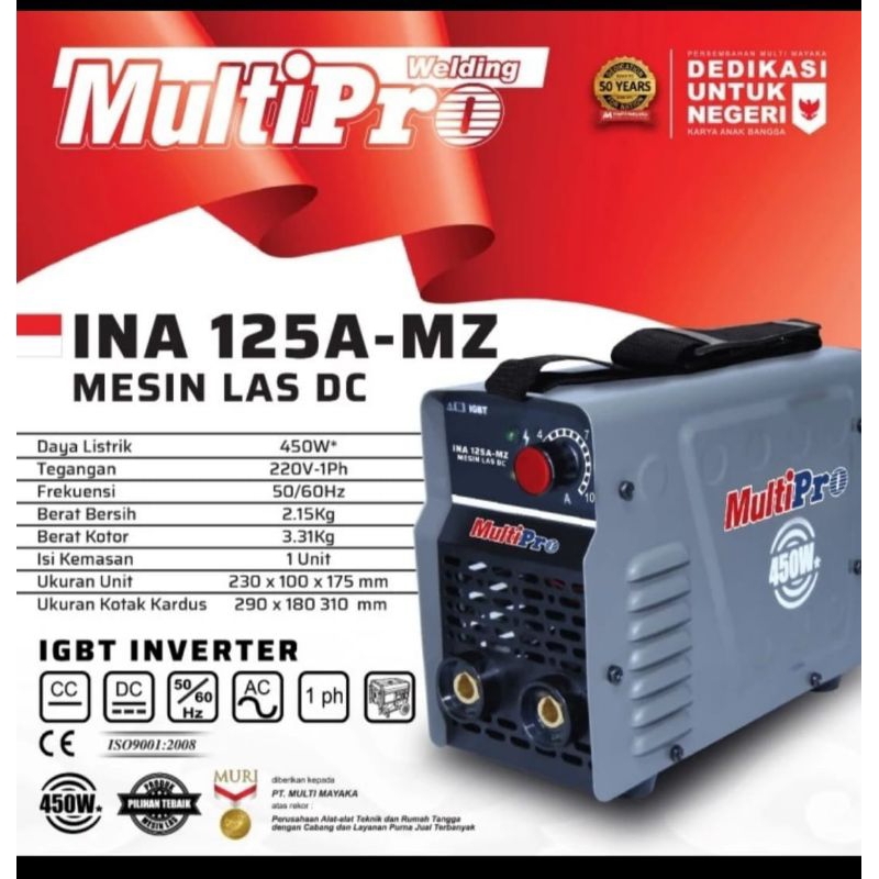Jual Mesin travo las listrik inverter 450 watt Multipro INA 125A-MZ | Shopee Indonesia