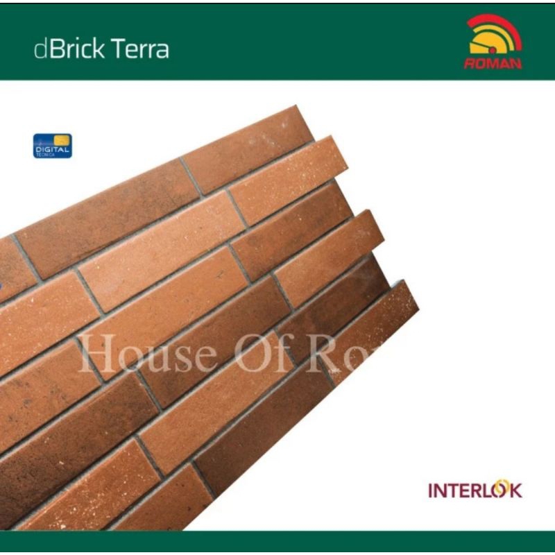 Jual Roman Keramik dBrick terra interlok 60x30 keramik bata dinding ...