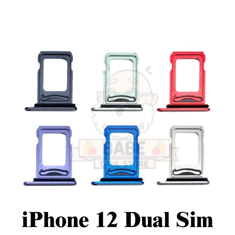 Jual Slot Simtray iPhone 12 Dual Sim Card Simlock Tempat Kartu Simcard ...