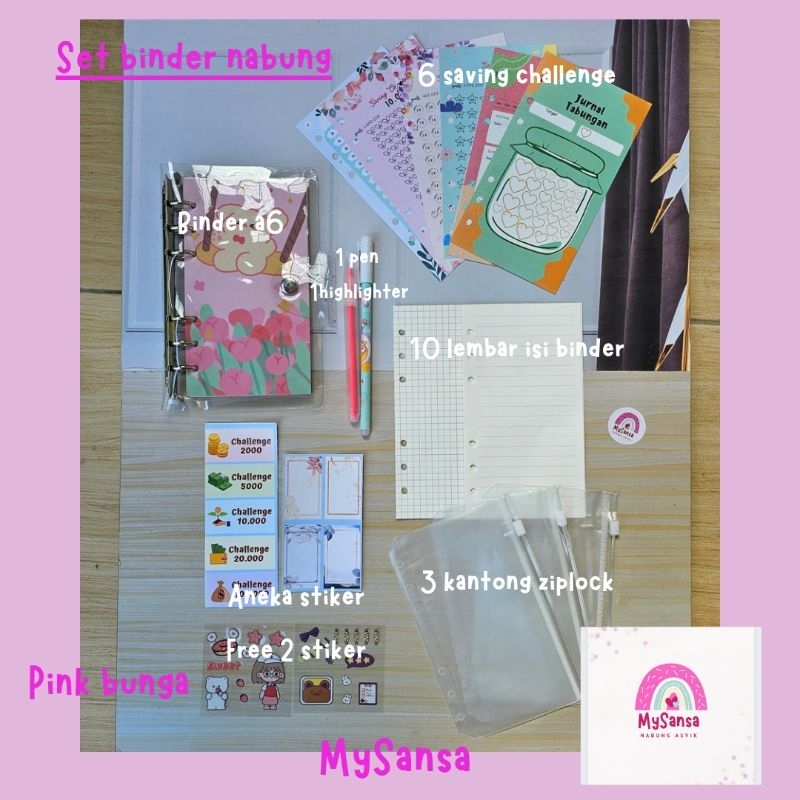 Jual Paket Binder Nabung Pemula 3 ziplock | Binder Keuangan | Shopee ...