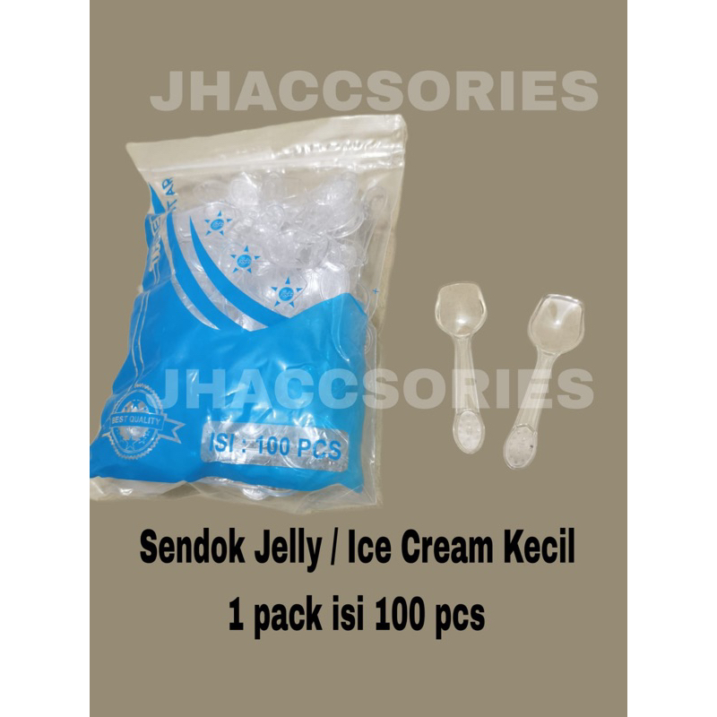 Jual Sendok Jelly Puding Ice Cream Kecil / Sendok STB Isi 100pcs ...