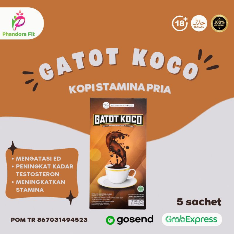 Jual Kopi Gatot Koco - Kopi Stamina Pria Kuat Tahan Lama 1 Box 5 Sachet Halal & Bpom | Shopee ...