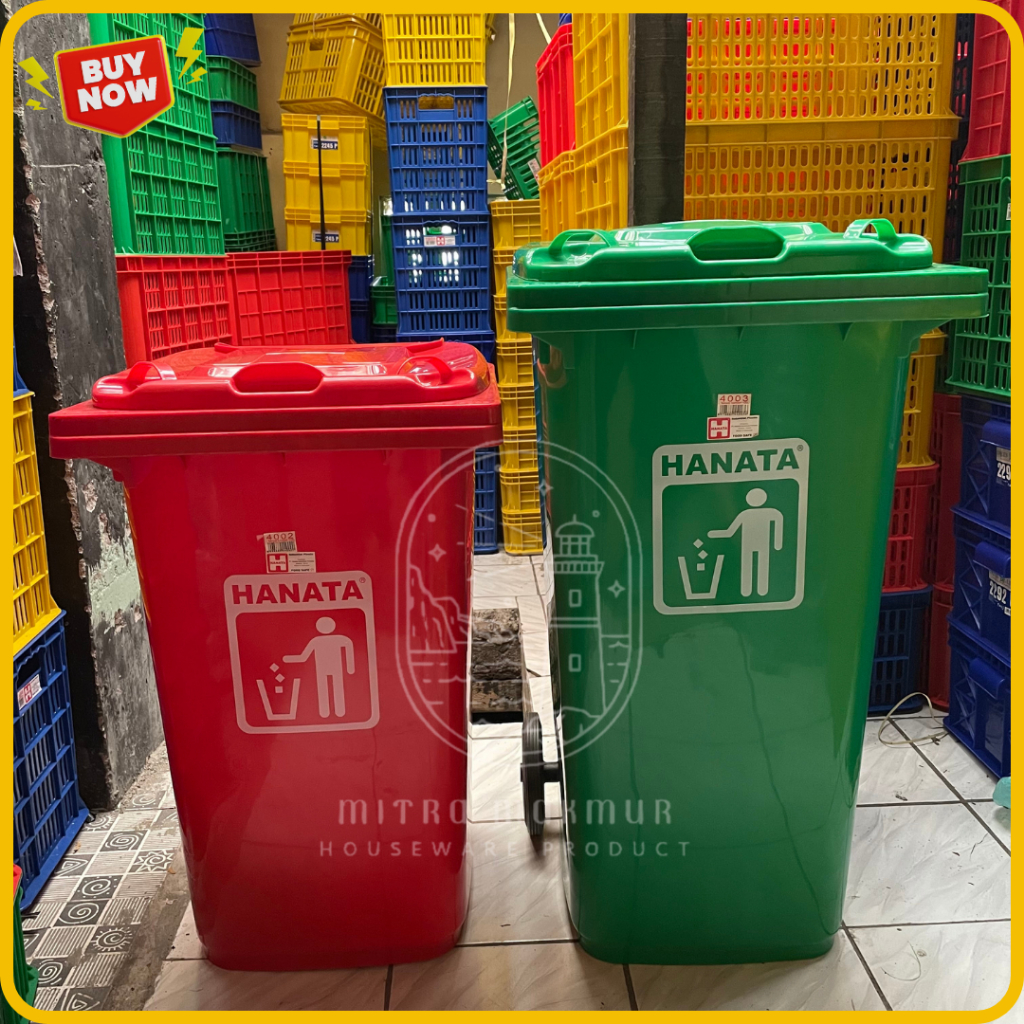 Jual SALE!! TEMPAT SAMPAH PLASTIK RODA 100 - 120 LITER HANATA 4002-4003 TEMPAT SAMPAH JUMBO ...