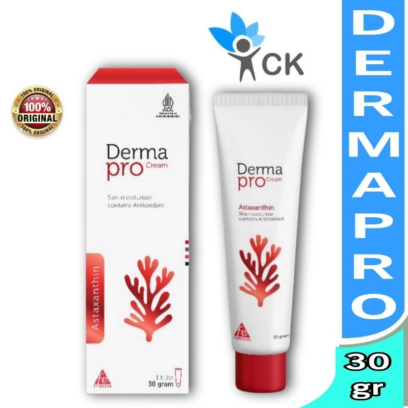 Jual DERMAPRO CREAM TUBE 30 GRAM - astaxanthin cream rahasia awet muda ...