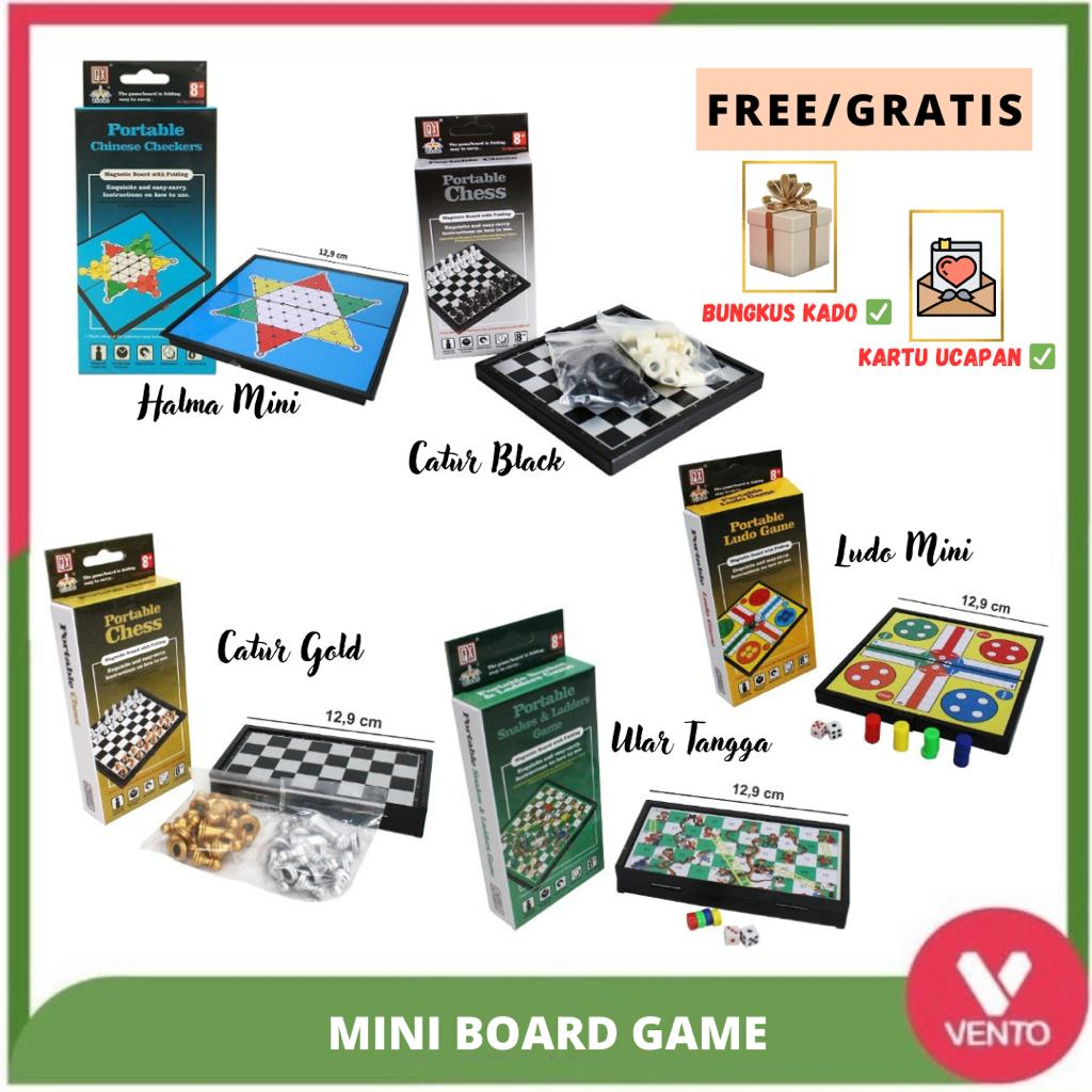 Jual [VENTO TOYS] Mainan Catur Magnetic Mini Board Game Portable - Ludo ...