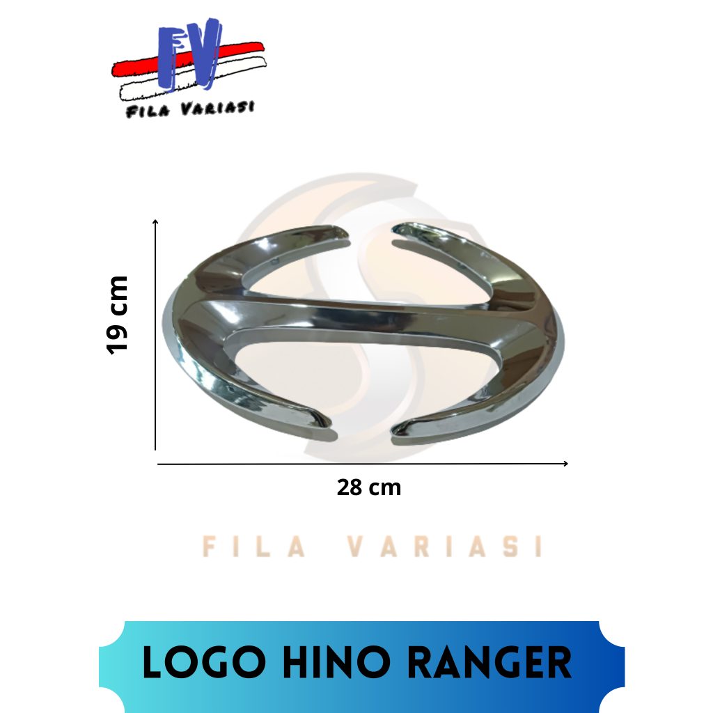 Jual Emblem Logo Depan Mobil Hino Ranger Warna Chrome | Shopee Indonesia