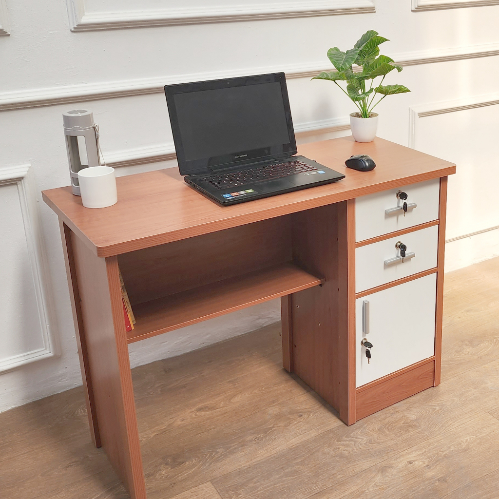 Jual MEJA BELAJAR 1 METER 3 LACI MINIMALIS SERBAGUNA MEJA MURAH LARIS TERBAIK | Shopee Indonesia